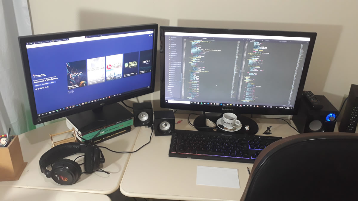 Setup do meu trabalho - Mateus Ávila - Desenvolvimento web